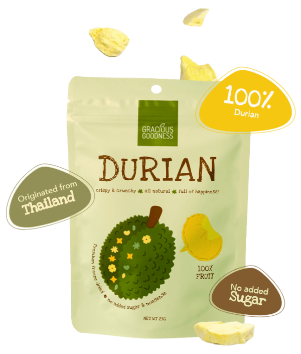 Freeze Dried Durian | Gracious Goodness